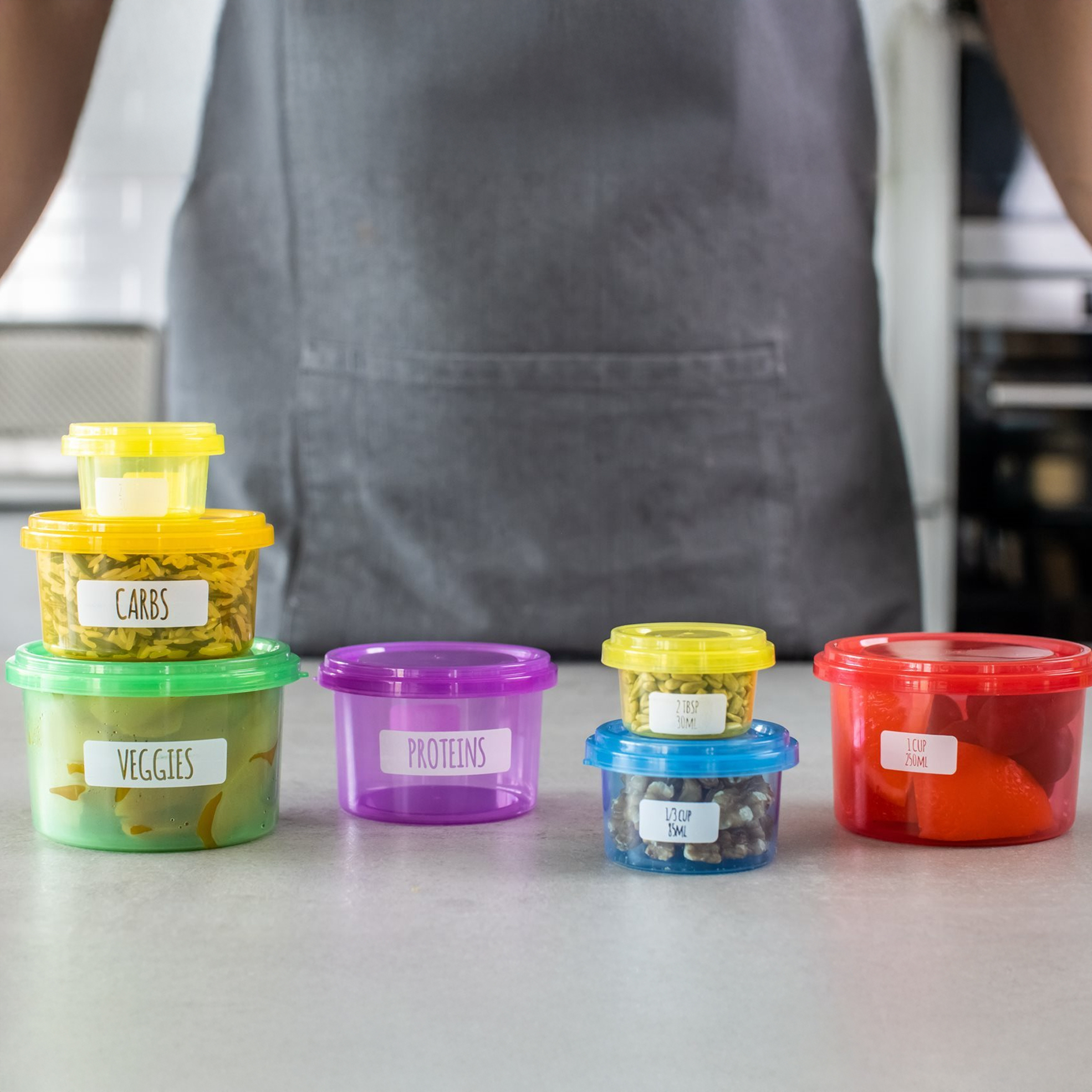 26% off on 7-Piece Healthy Eating Portion Control Pots | OneDayOnly