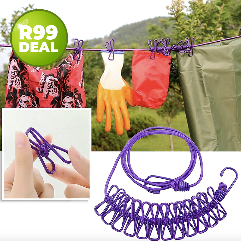 45% off on 12-Peg Expandable Clothing Line | OneDayOnly