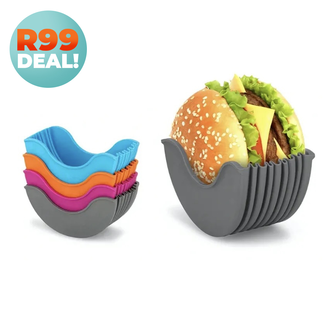 75% off on 4x Reusable Burger Bun Holders | OneDayOnly