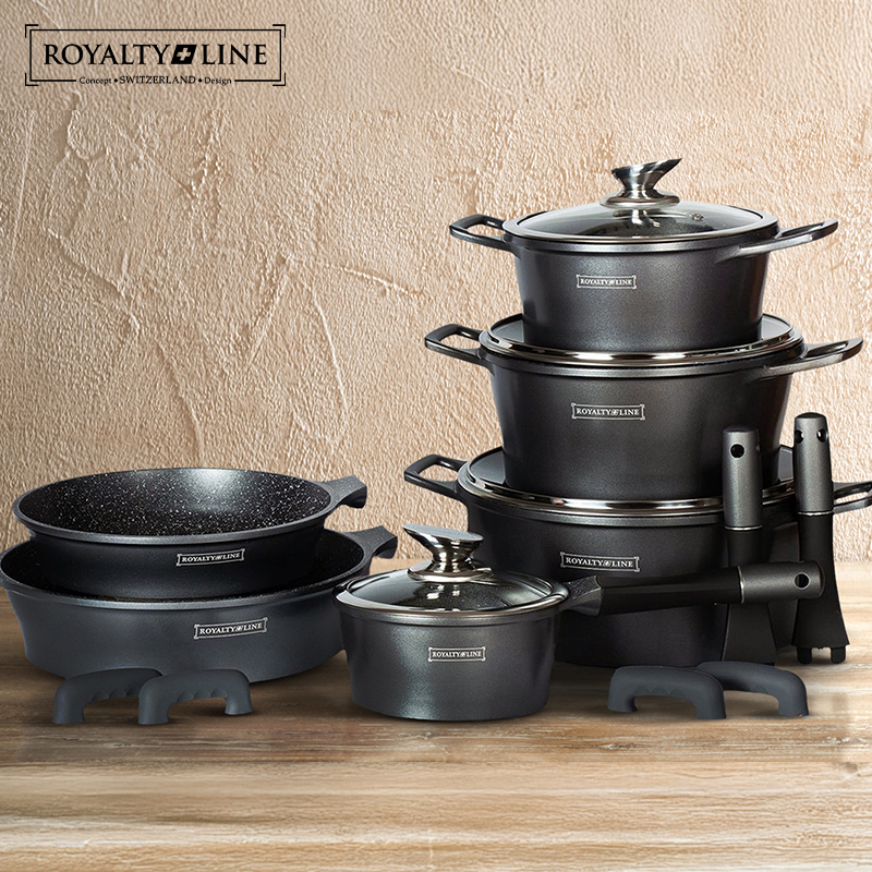 70% off on 14-Piece Marble Coated Oven Safe Cookware Set | OneDayOnly