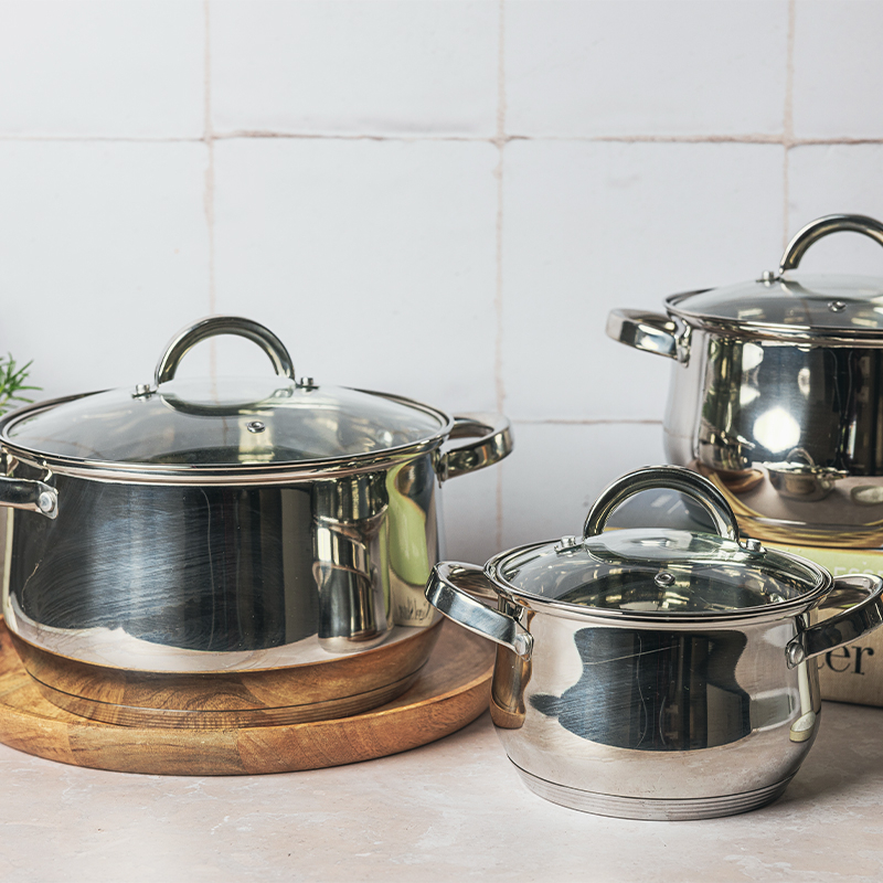 33% off on 6-Piece Stainless Steel Pot Set | OneDayOnly