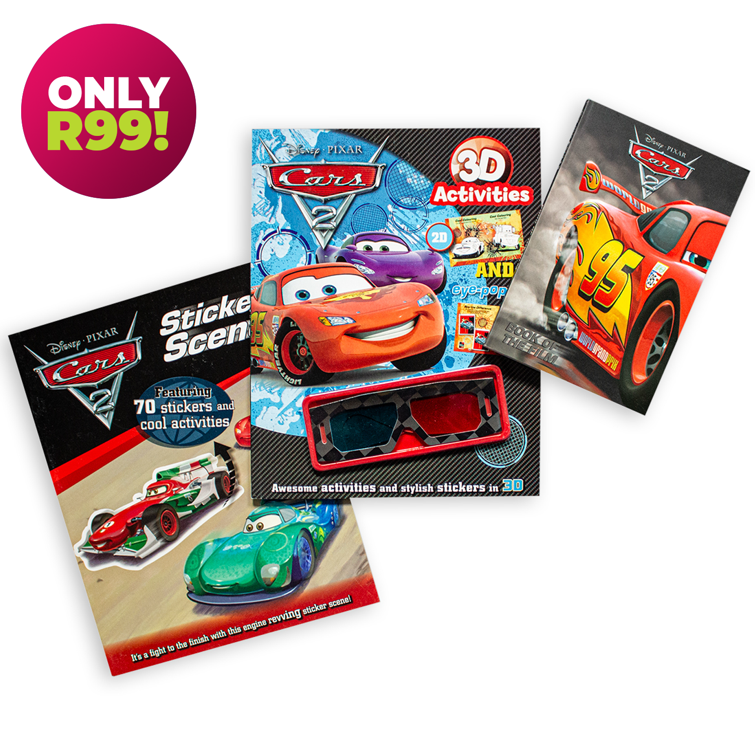 70% off on Cars 2 Activity Books Bundle | OneDayOnly