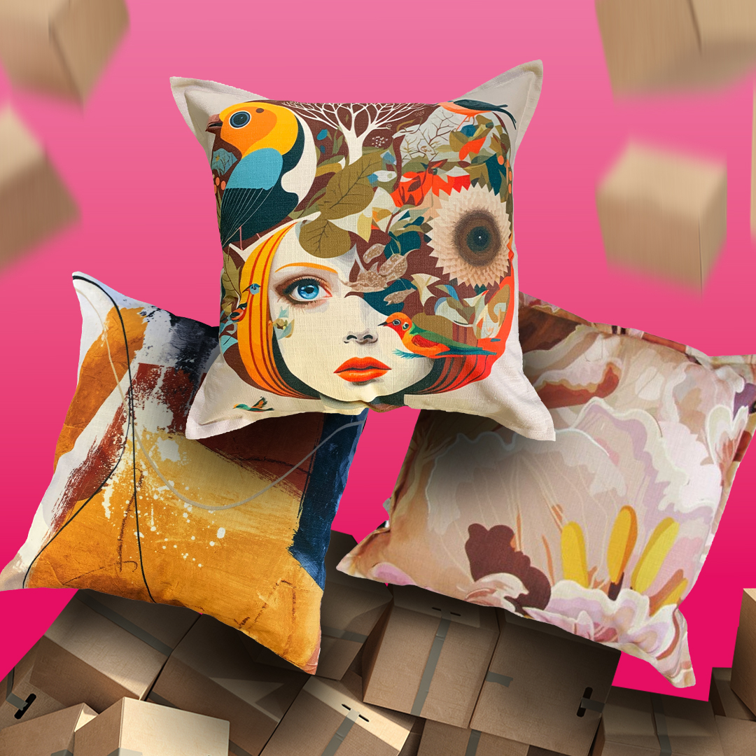 55% off on Printed Scatter Cushion with Inner | OneDayOnly