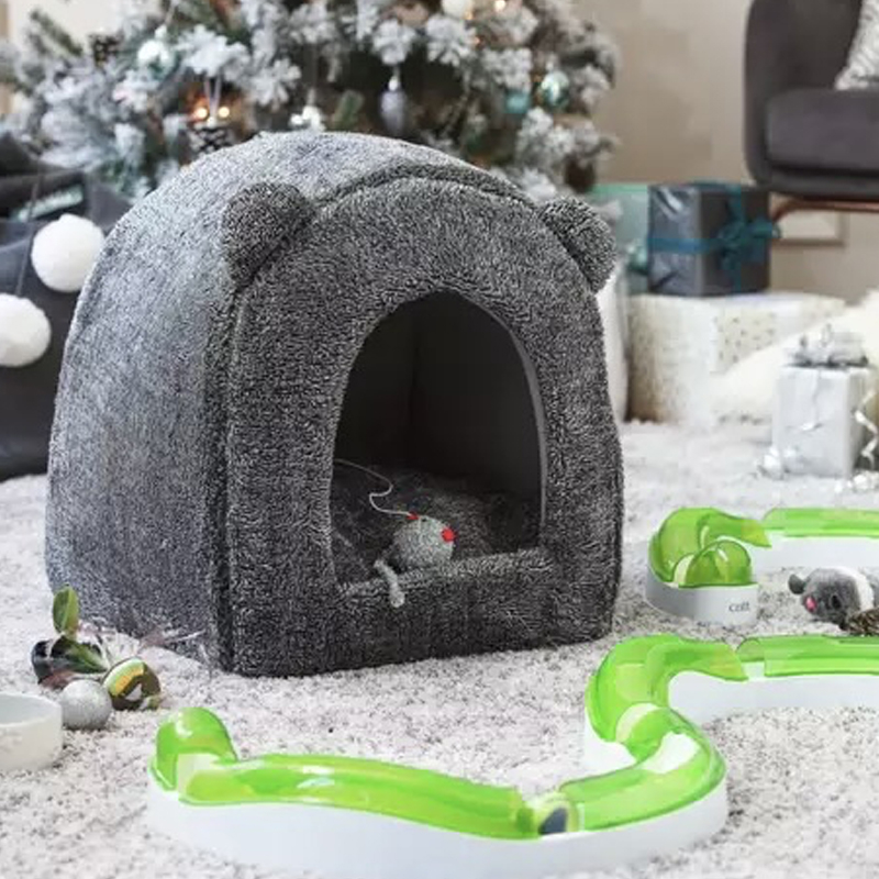 25% off on Rosewood Teddy Bear Cat Bed | OneDayOnly