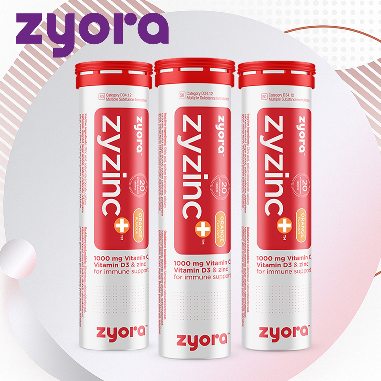 90% off on Zyora 3x 20's Zyzinc+ Effervescents | OneDayOnly