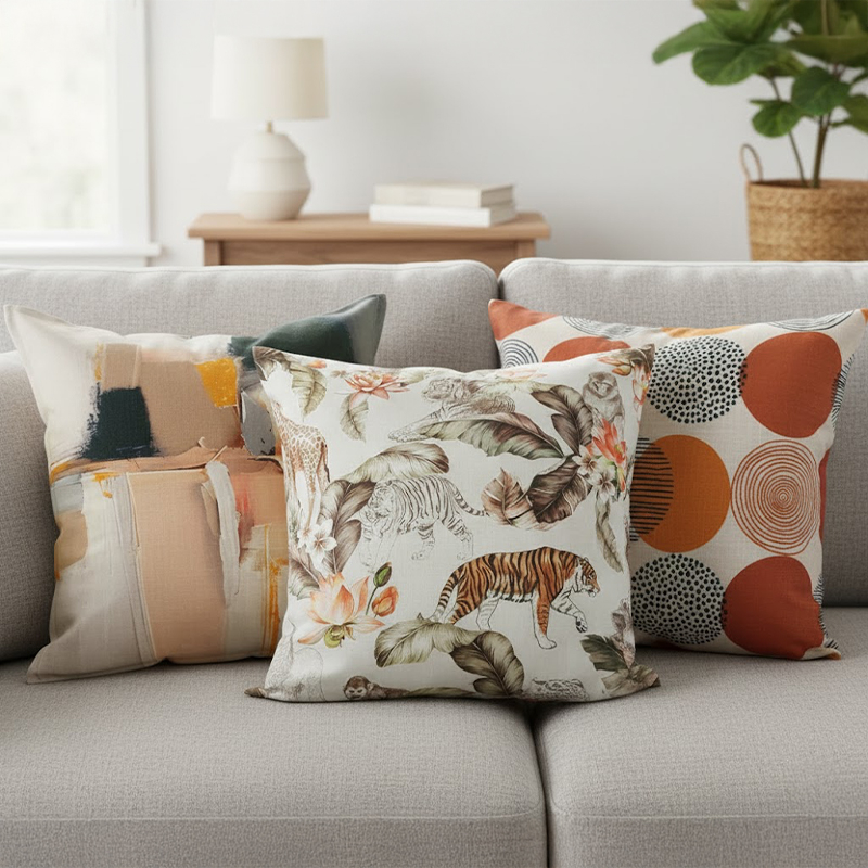 54% off on Printed Scatter Cushion with Inner | OneDayOnly