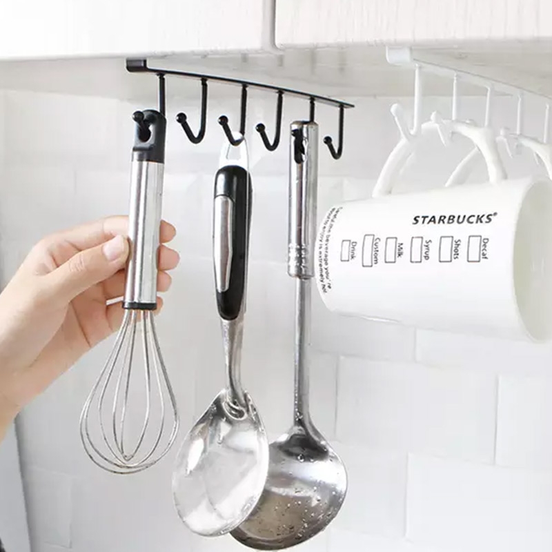 52% off on 2x Under-shelf Storage Racks with 6 Hooks | OneDayOnly